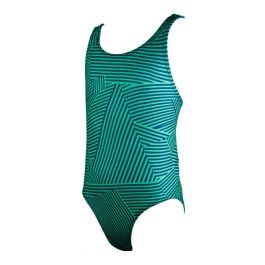 Finis Girl S Maze Bladeback Swimsuit Green Proswimwear